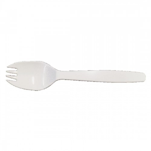 White Plastic Spork