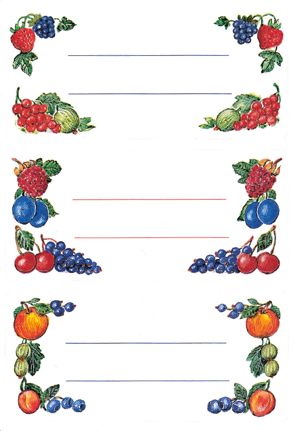 Kitchen Labels Berry Arrangements - Packaging Pro | Environmentally ...