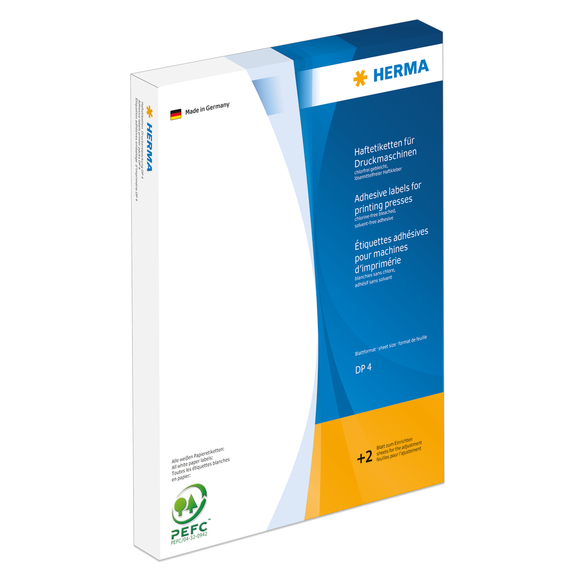 Offset Printing Labels, DP4 52 x 82mm, White, Permanent Adhesion ...