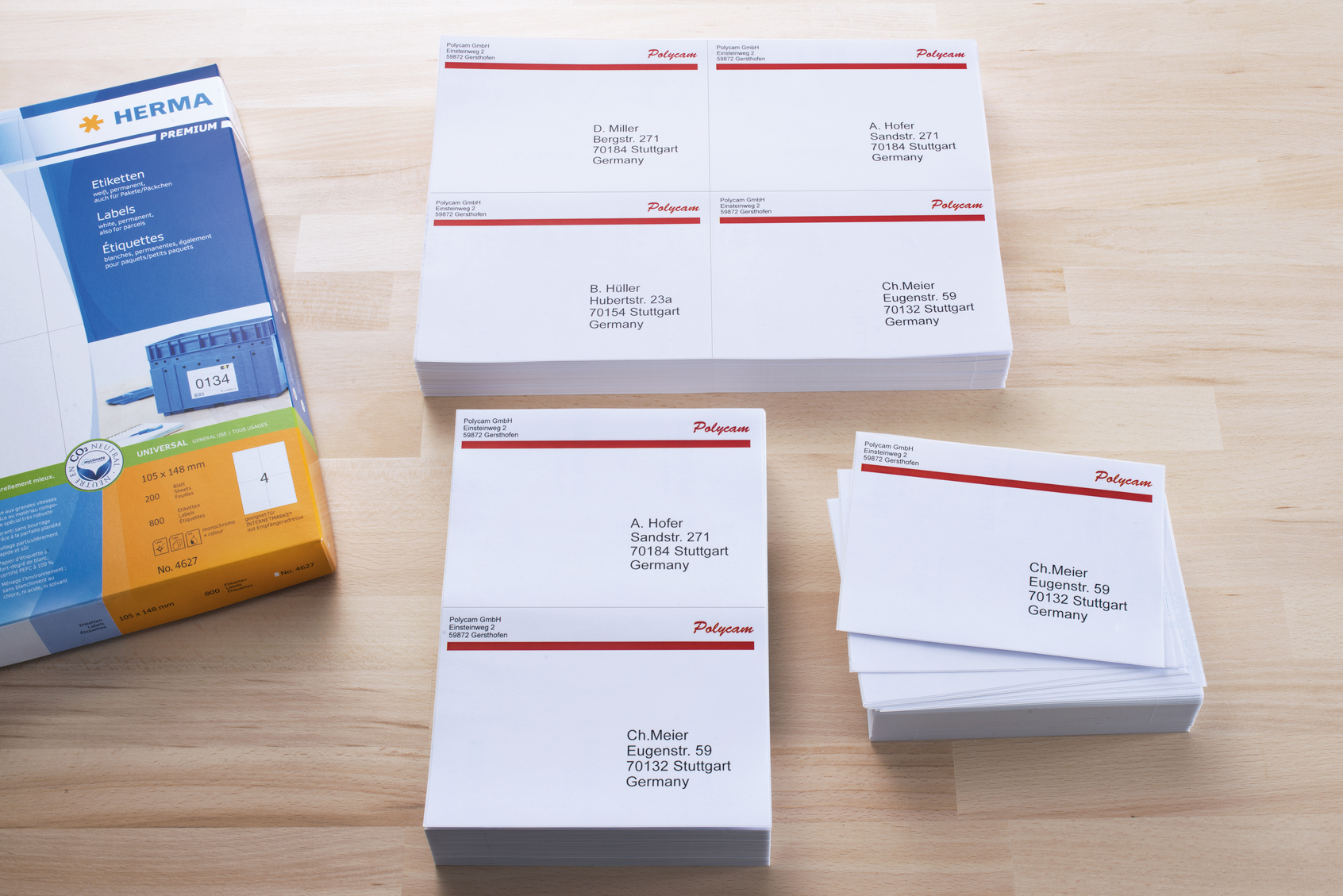 Premium Address Labels A5, 148 x 105mm, White, Permanent Adhesion ...