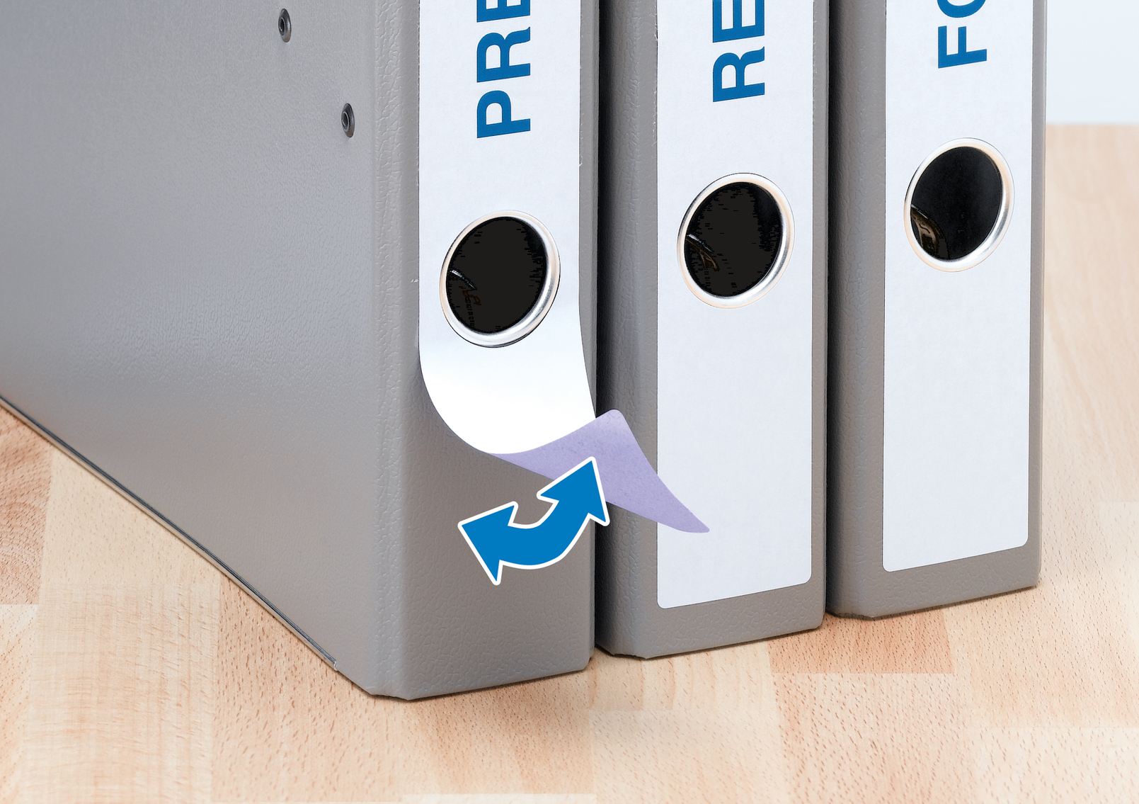 Removable File Spine Labels A4, 38 x 297mm, White, Opaque, for Narrow ...