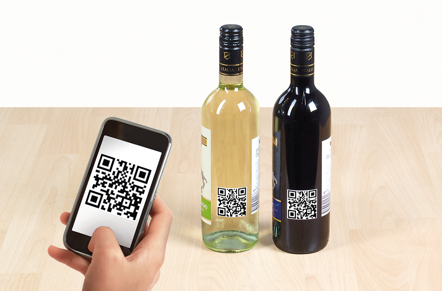 QR Code Labels A4, 40 x 40mm, White, Opaque, Permanent Adhesion ...