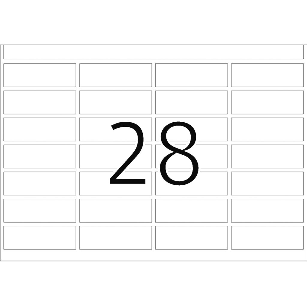 Offset Printing Labels, DP1, 13 x 40mm, Red, Permanent Adhesion ...