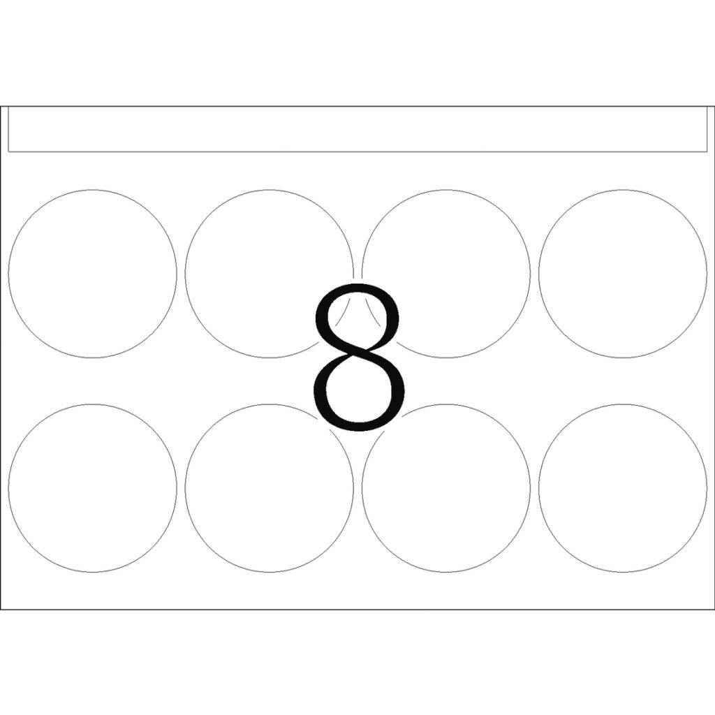 Offset Printing Labels, DP1, 40mm, White, Permanent Adhesion ...