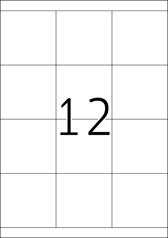 Premium Labels A4, 70 x 67.7mm, White, Permanent Adhesion - Packaging ...