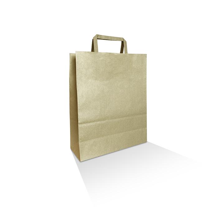 brown kraft bag/flat paper handle/extra small 90gsm 250pc/ctn ...