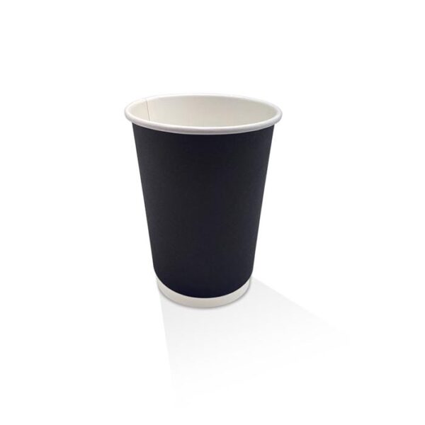 12oz PE Coated black DW cup 500pc/ctn - Packaging Pro | Environmentally ...