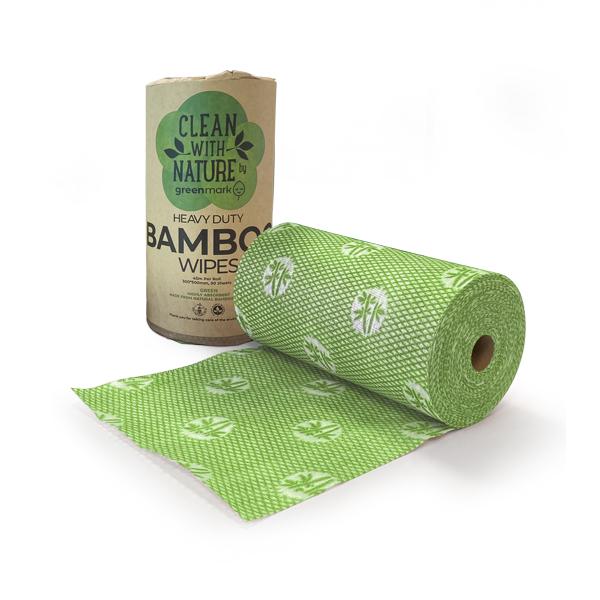 Heavy Duty Bamboo Wipes Green 6 rolls/ctn - Packaging Pro ...