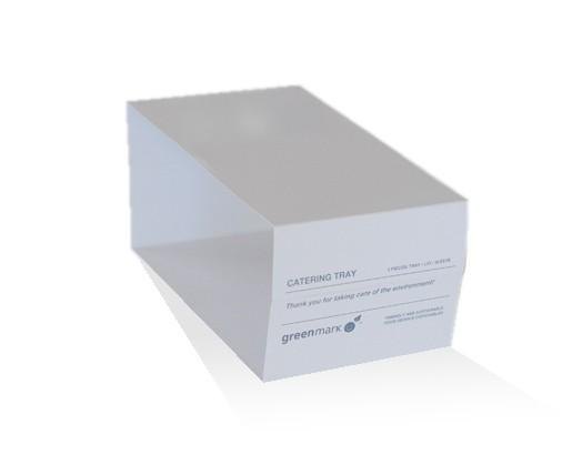 #White Catering Tray Sleeve Med/Large 50pc/PK - Packaging Pro ...