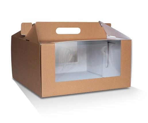 Pack'N' Carry Cake Box 12*6" 50pc/ctn - Packaging Pro | Environmentally ...
