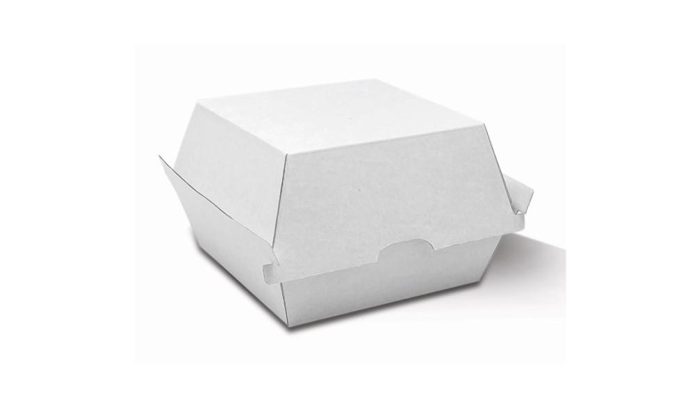 Burger Box / White Corrugated / Plain 250pc/ctn - Packaging Pro ...