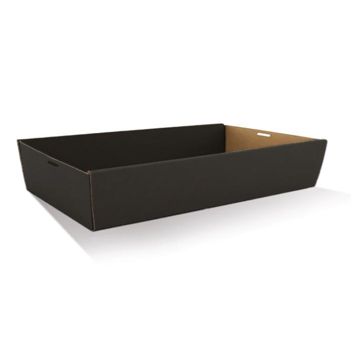 Black Corrugated Rectangle Catering Tray Large,H:80mm 50pc/ctn ...