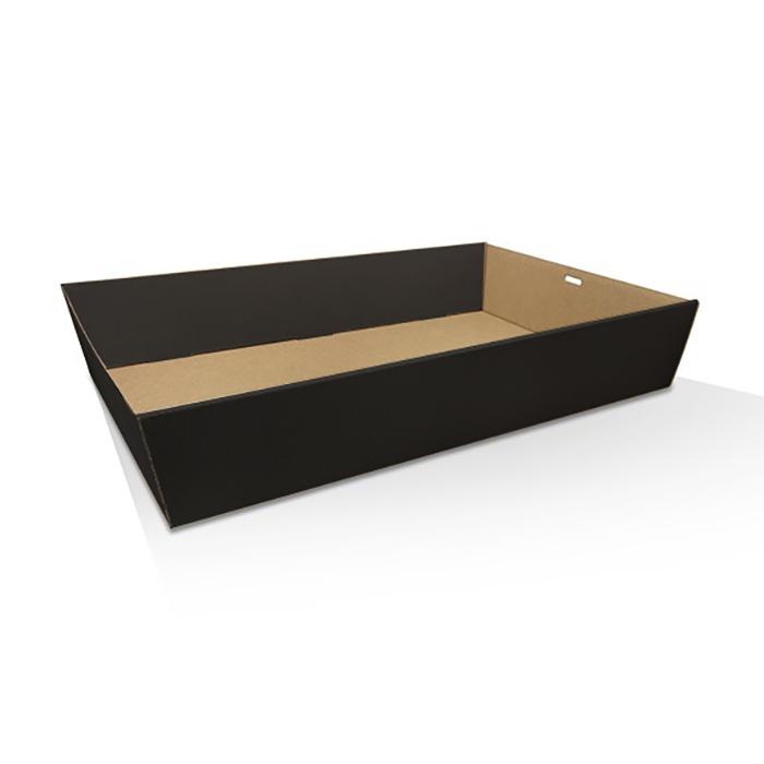 Black Corrugated Rectangle Catering Tray - Medium Plus 50pc/ctn ...