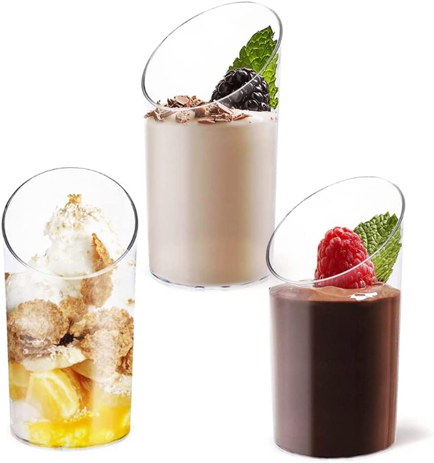 Angle Dessert Cup 80mls - Packaging Pro | Environmentally Friendly Packaging Solutions