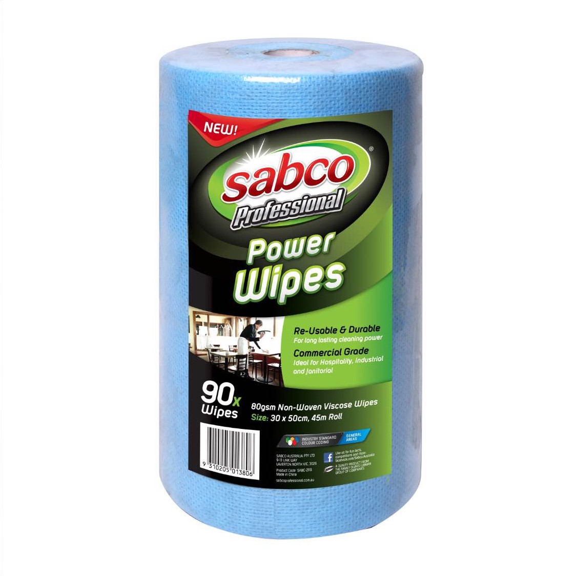 Wiper Rolls Heavy Duty Blue