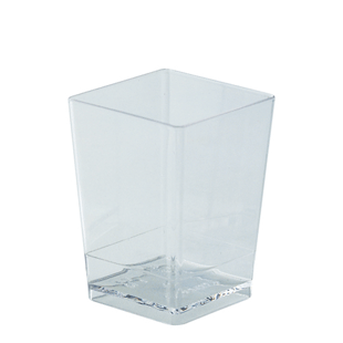 Clear Dessert / Cocktail Square Cup 50ml