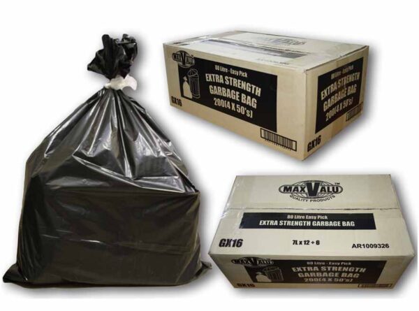 Bin Liners Heavy Duty - Black 120L