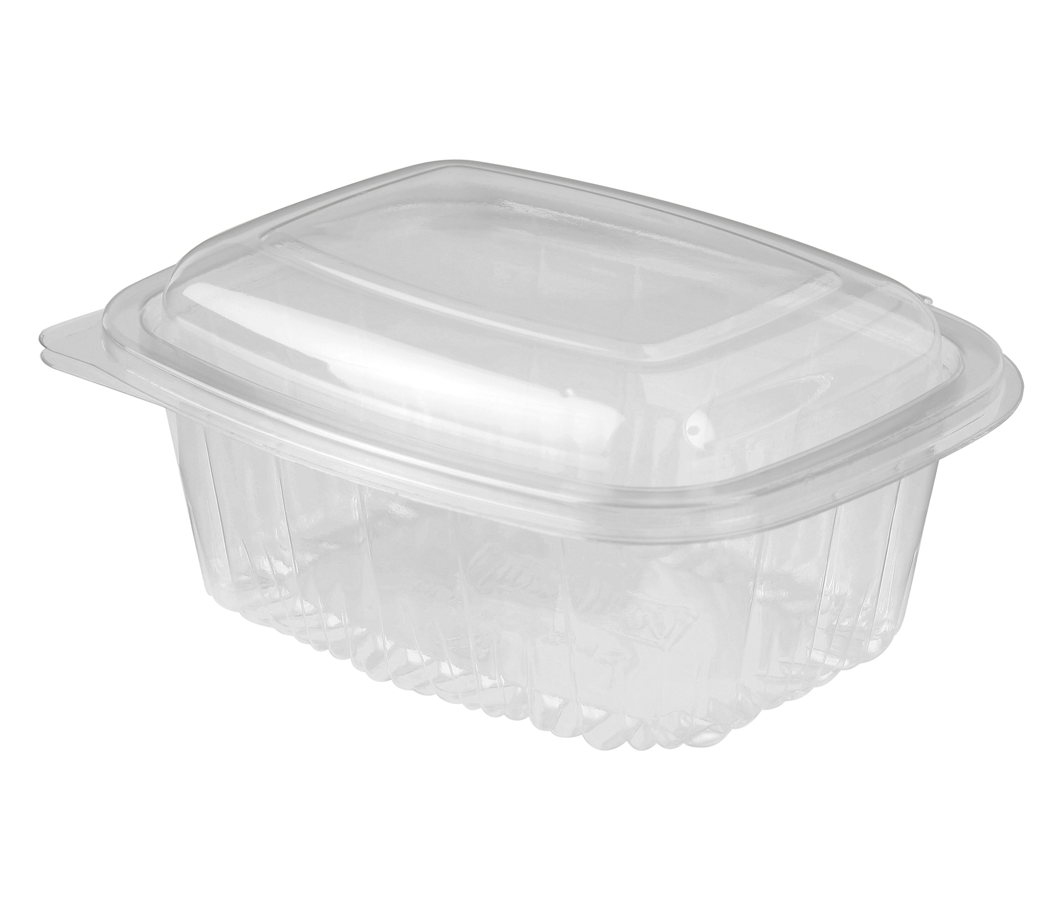 Plastic Container Rectangle - Hinged Lid 1000ml
