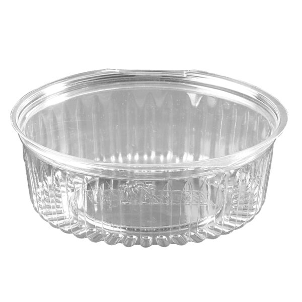 Plastic Container Round - Hinged Flat Lid 682ml