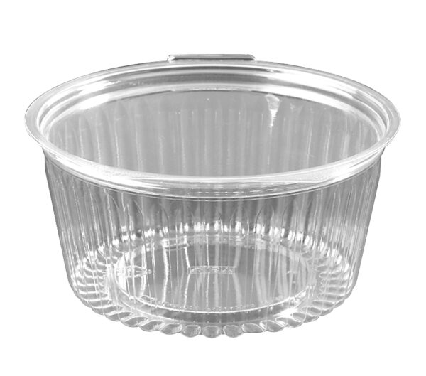 Plastic Container Round - Hinged Flat Lid 1364ml