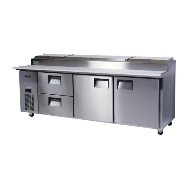 Skope Centaur 2 Door 2 Drawer Pizza Prep Counter Fridge