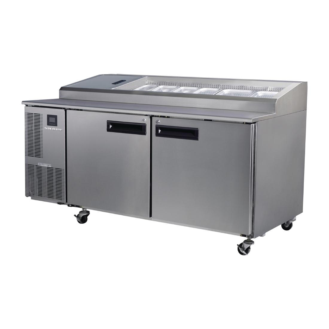 Skope Pegasus 2 Door Gastronorm Pizza Prep Fridge PG500