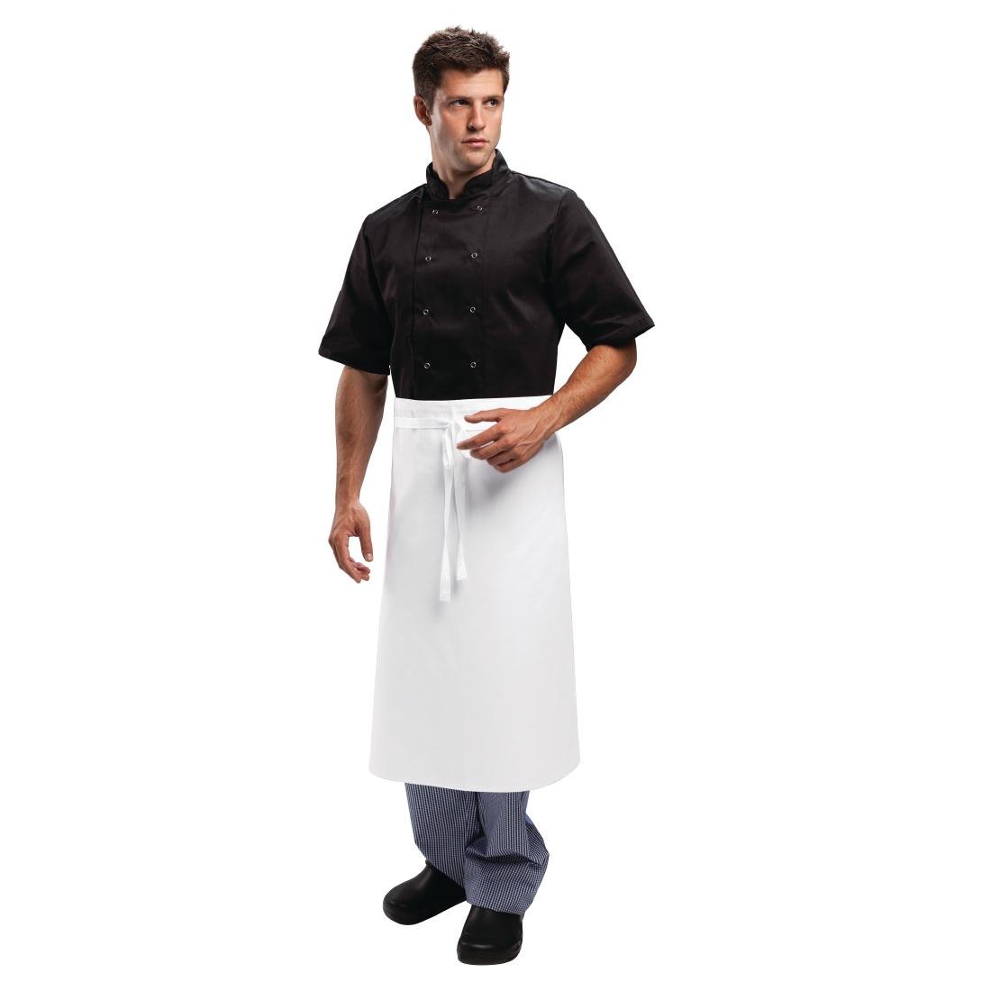 Regular Waist Apron White