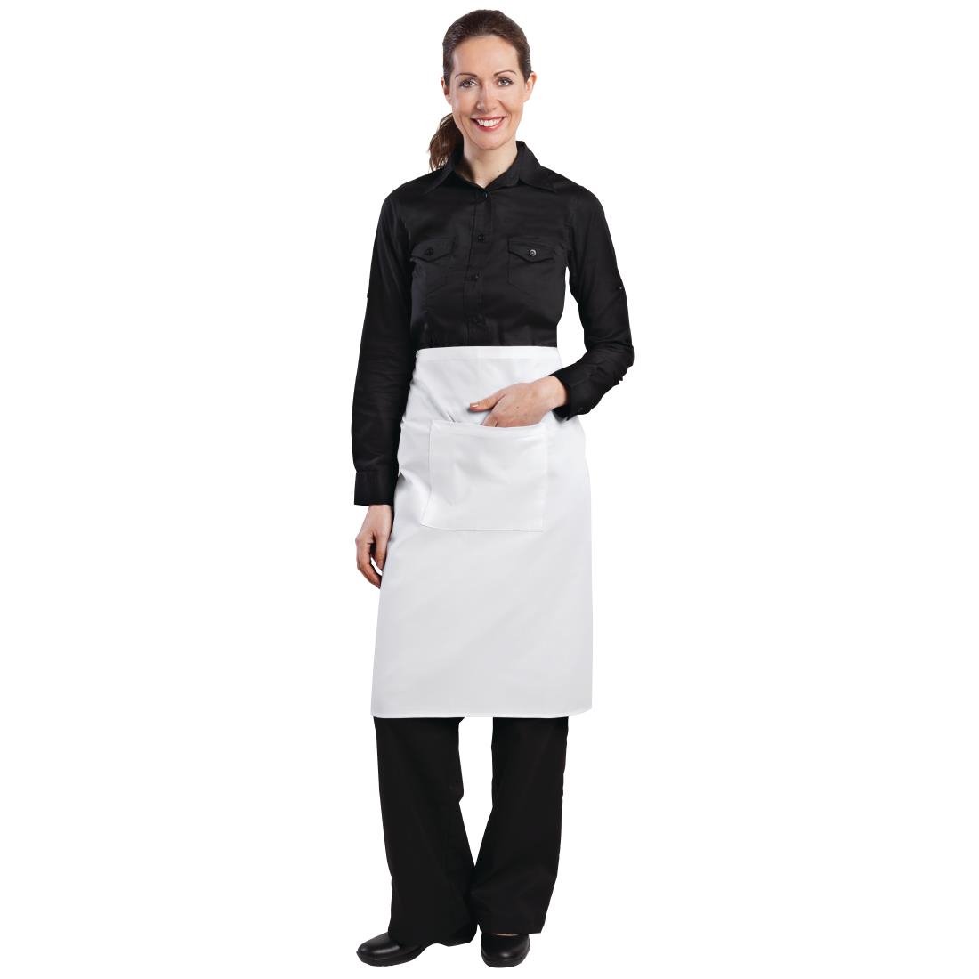 Whites Regular Bistro Apron White