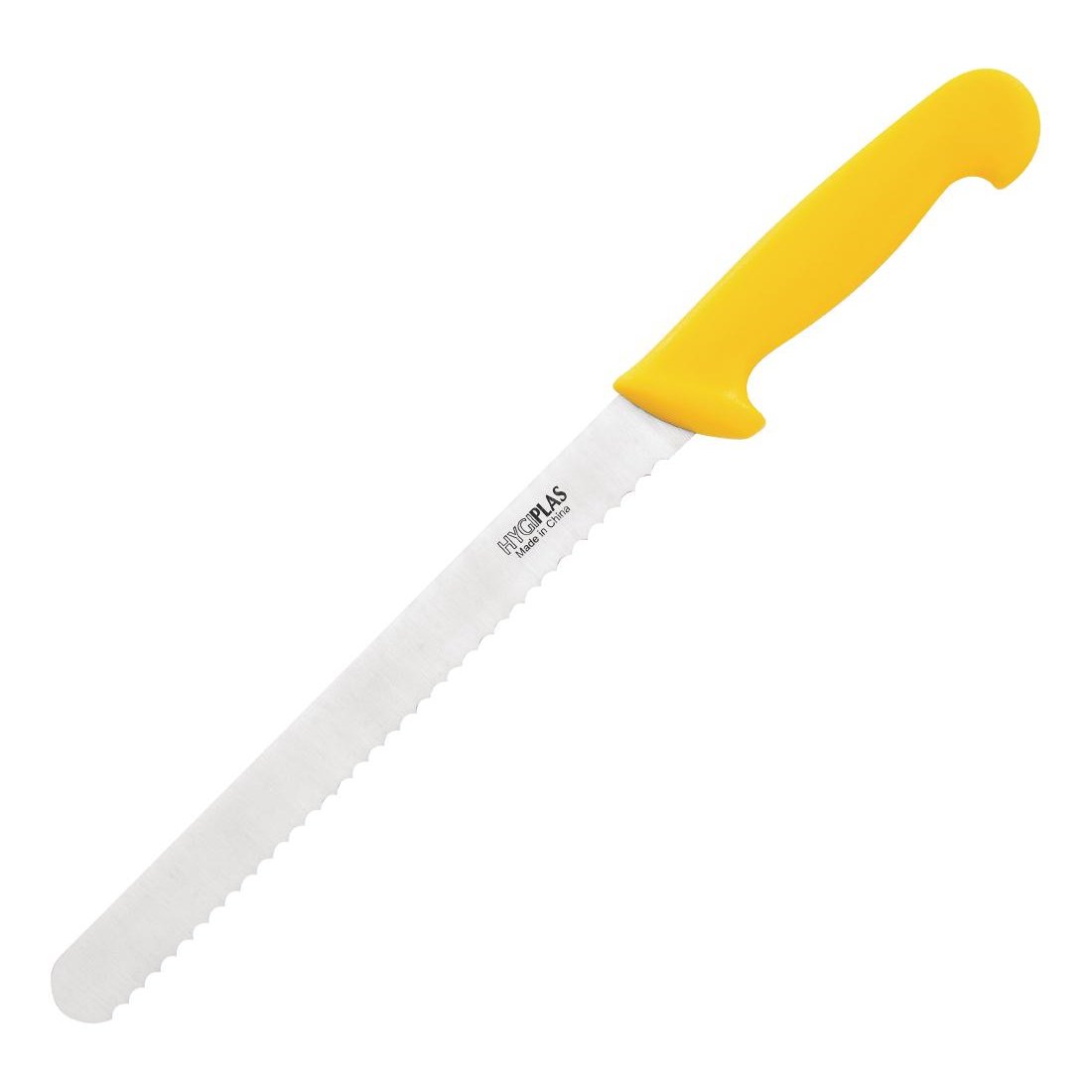 Hygiplas Yellow Serrated Slicer 25cm