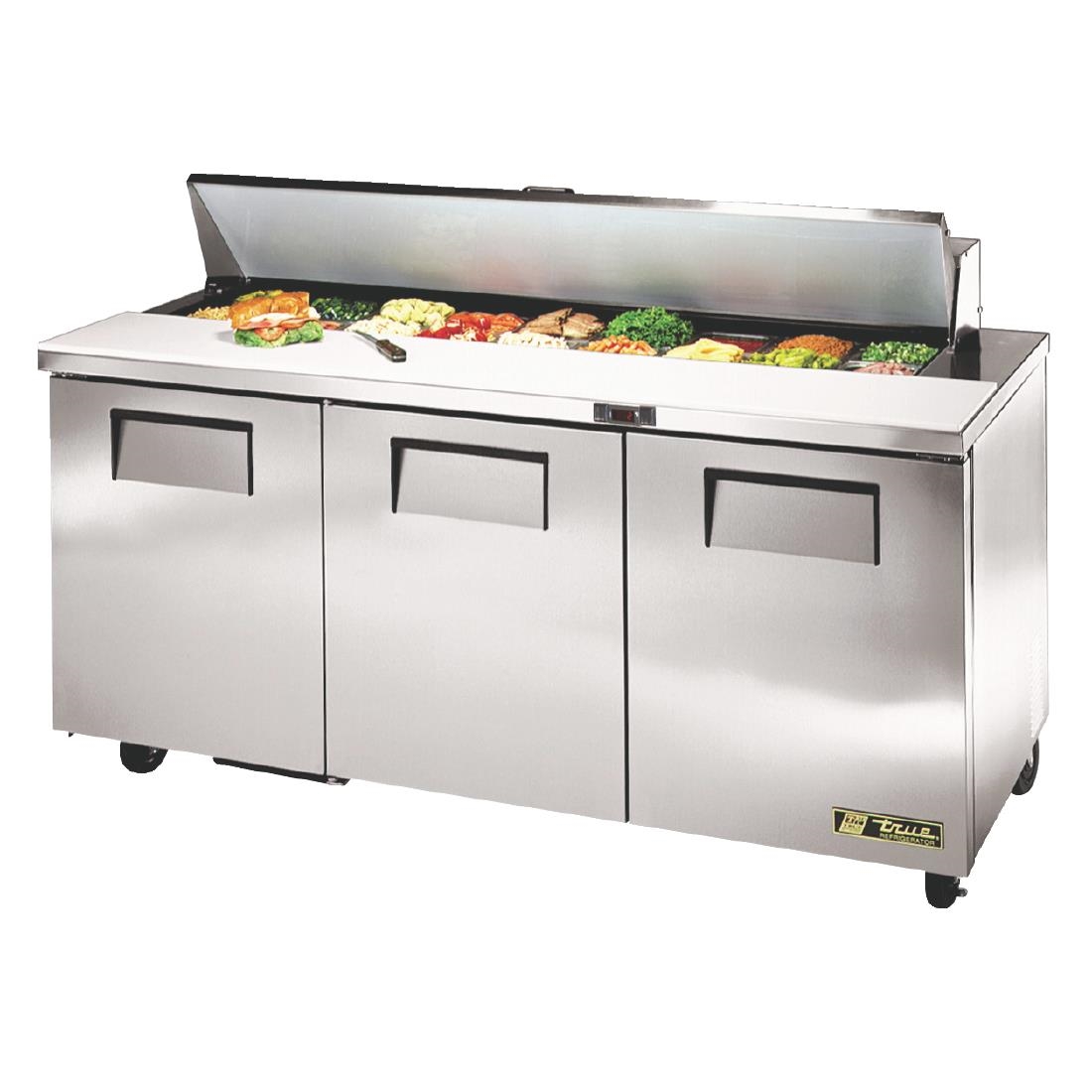 True Salad Prep Counter Stainless Steel