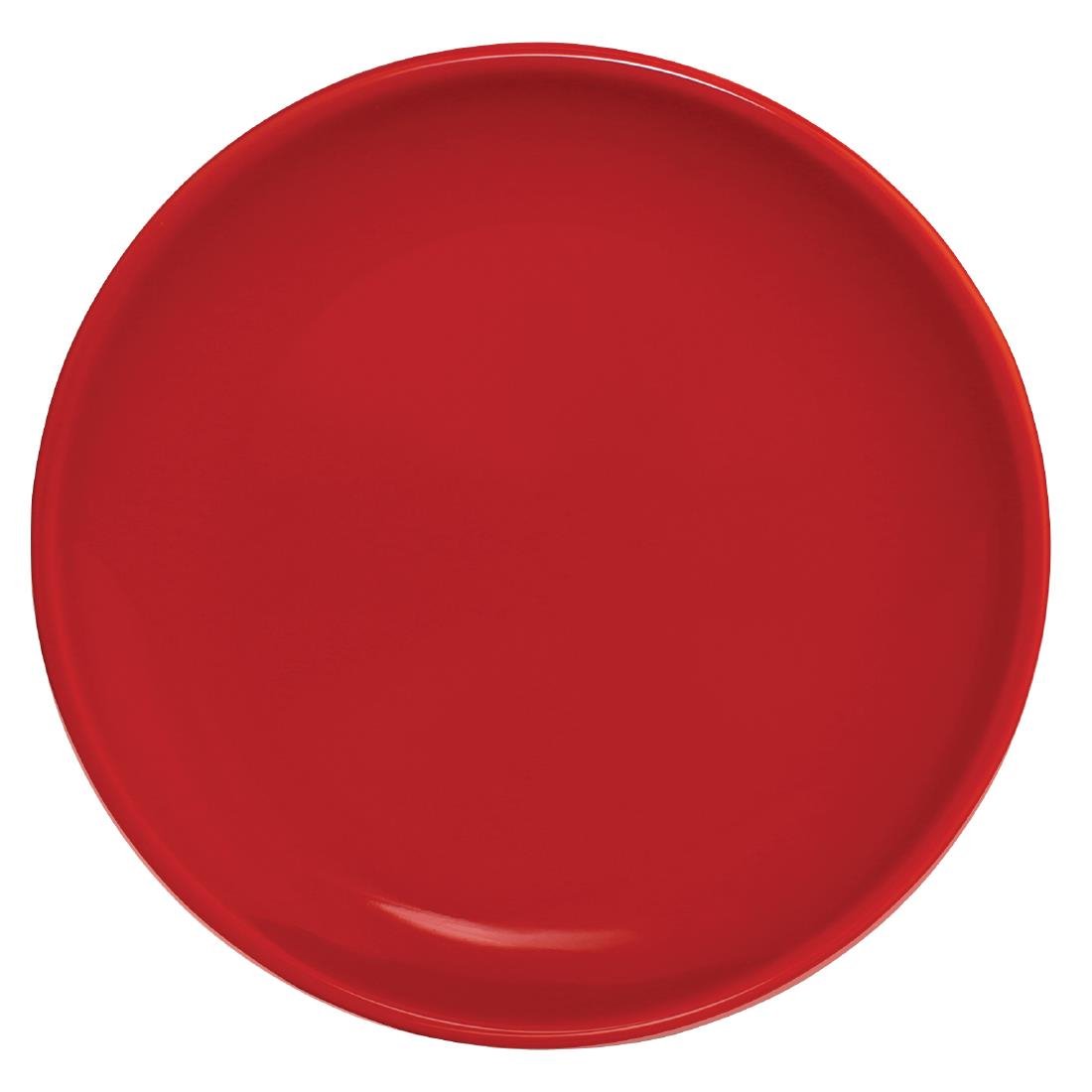 Olympia Cafe Coupe Plate 200mm Red