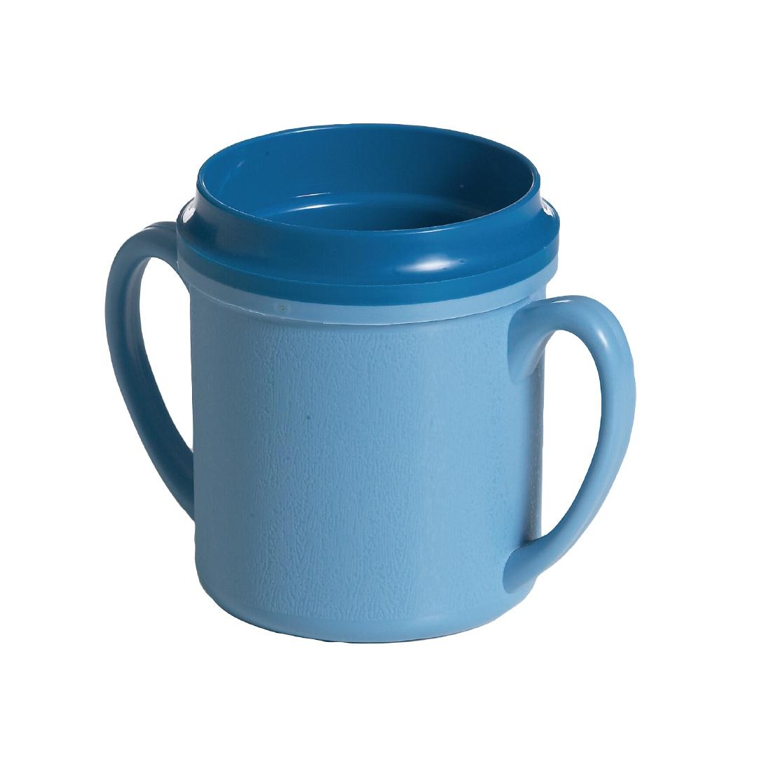 Double Handle Insulated Mug Blue