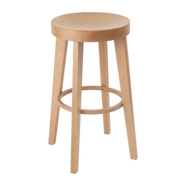 Fameg Highstool Natural Beech Round