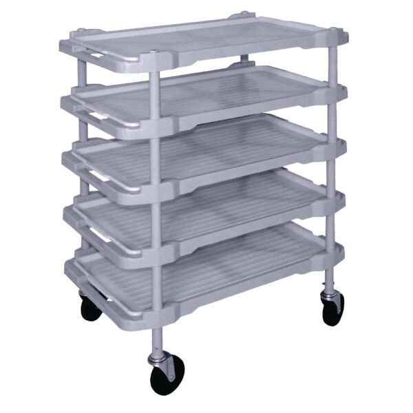Vogue Polypropylene 5 Tier Trolley