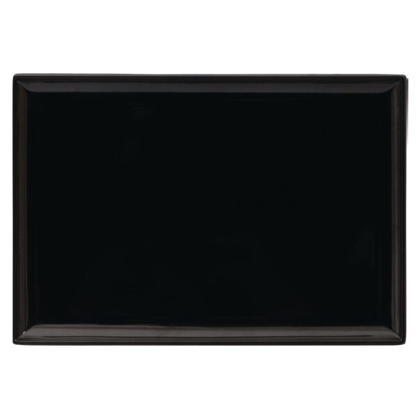 Rectangle Melamine Buffet Platters 240 x 350mm Black