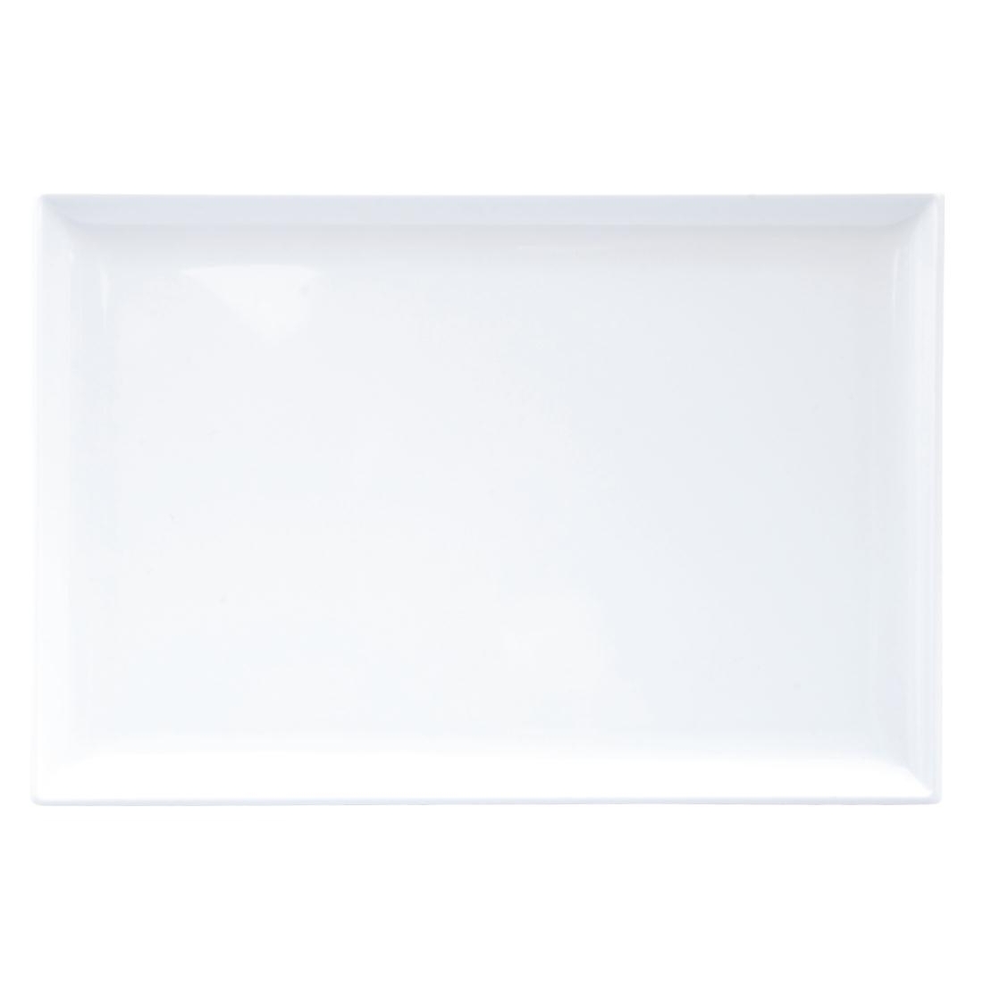 Rectangle Melamine Buffet Platters 240 x 350mm White
