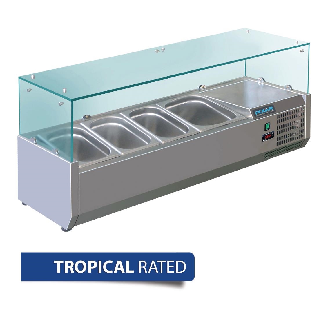 Polar Refrigerated Servery Topper 1200mm