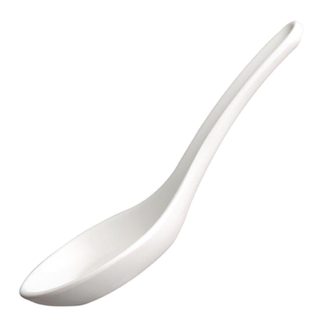 White Melamine Spoon
