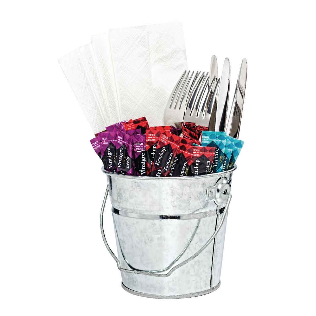 Round Galvanised Steel Bucket 130 x 120mm