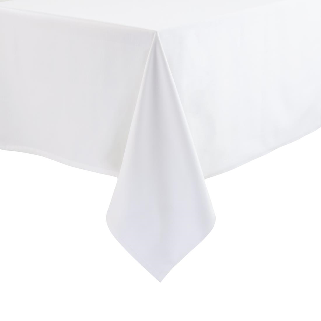 Square Polycotton Tablecloth White 54in