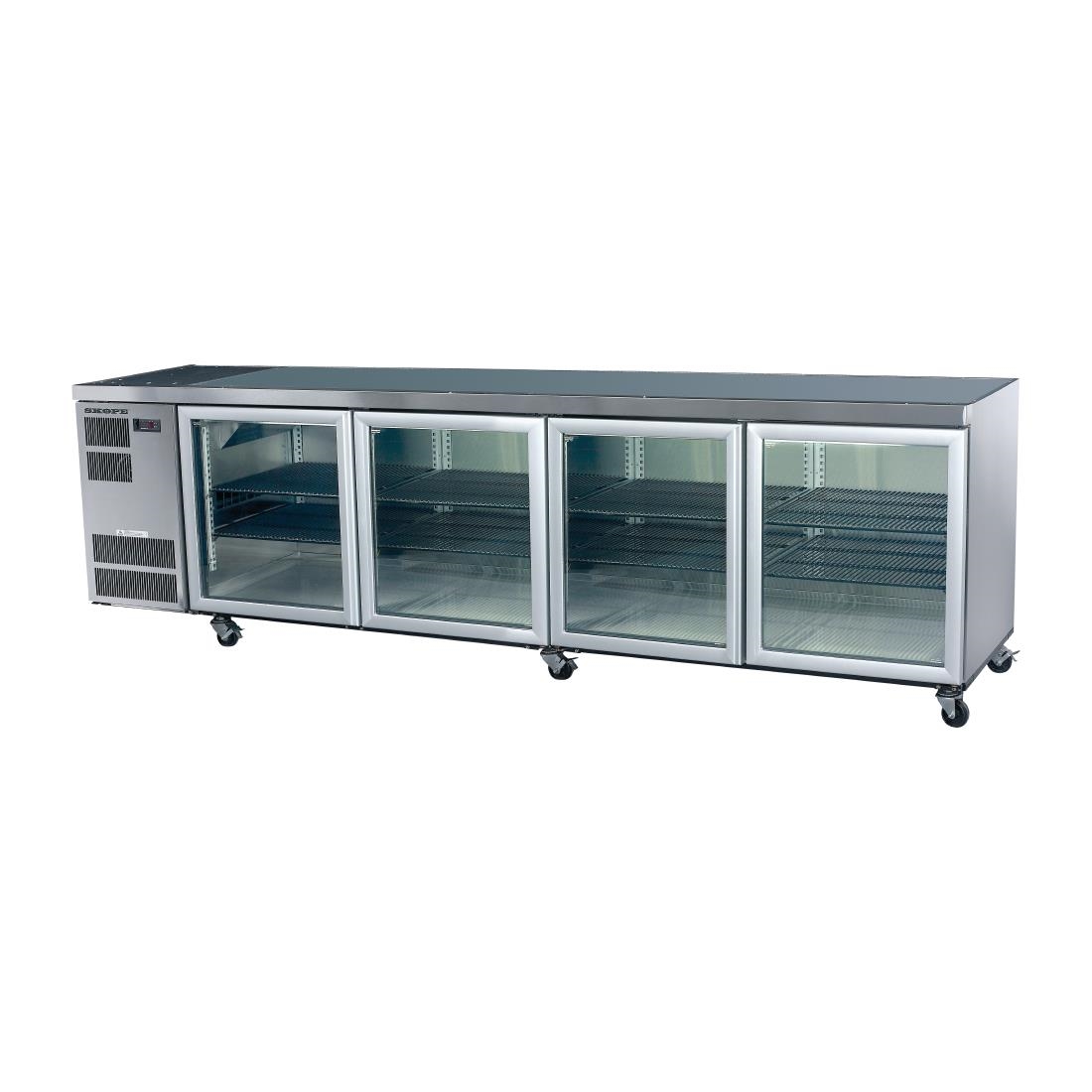 Counterline Slim 3 Glass or Solid Door Undercounter Chiller C/W Castors