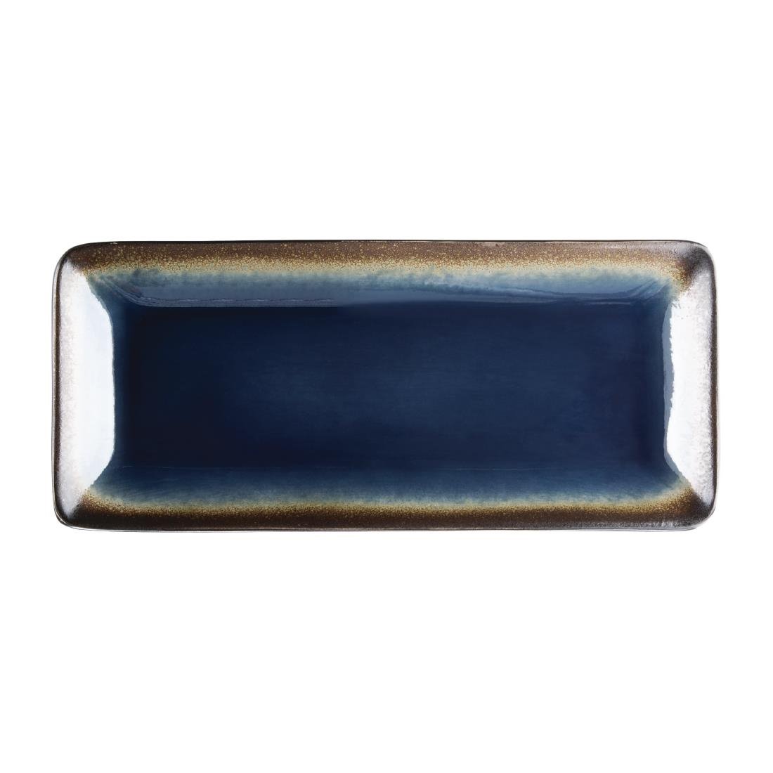 Olympia Nomi Rectangular Plate Blue 245mm