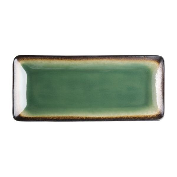 Olympia Nomi Rectangular Plate Green 245mm