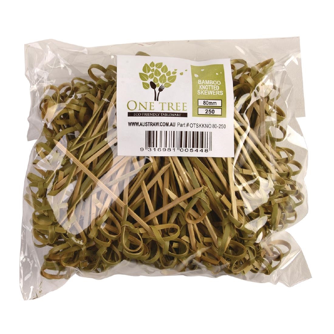 Bamboo Knotted Skewer Pick - 80mm (Pack 250