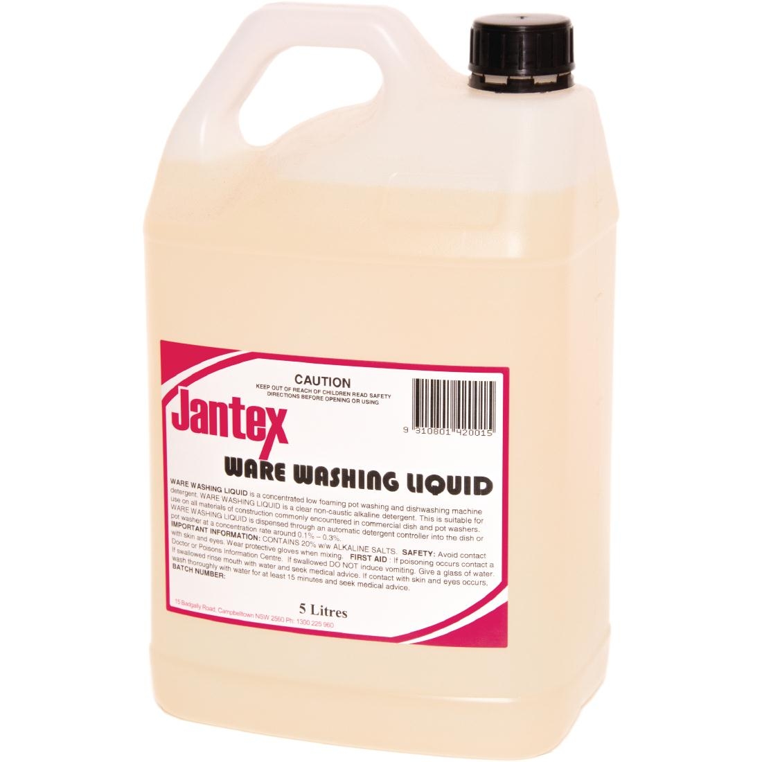 Jantex Warewashing Liquid 5Ltr