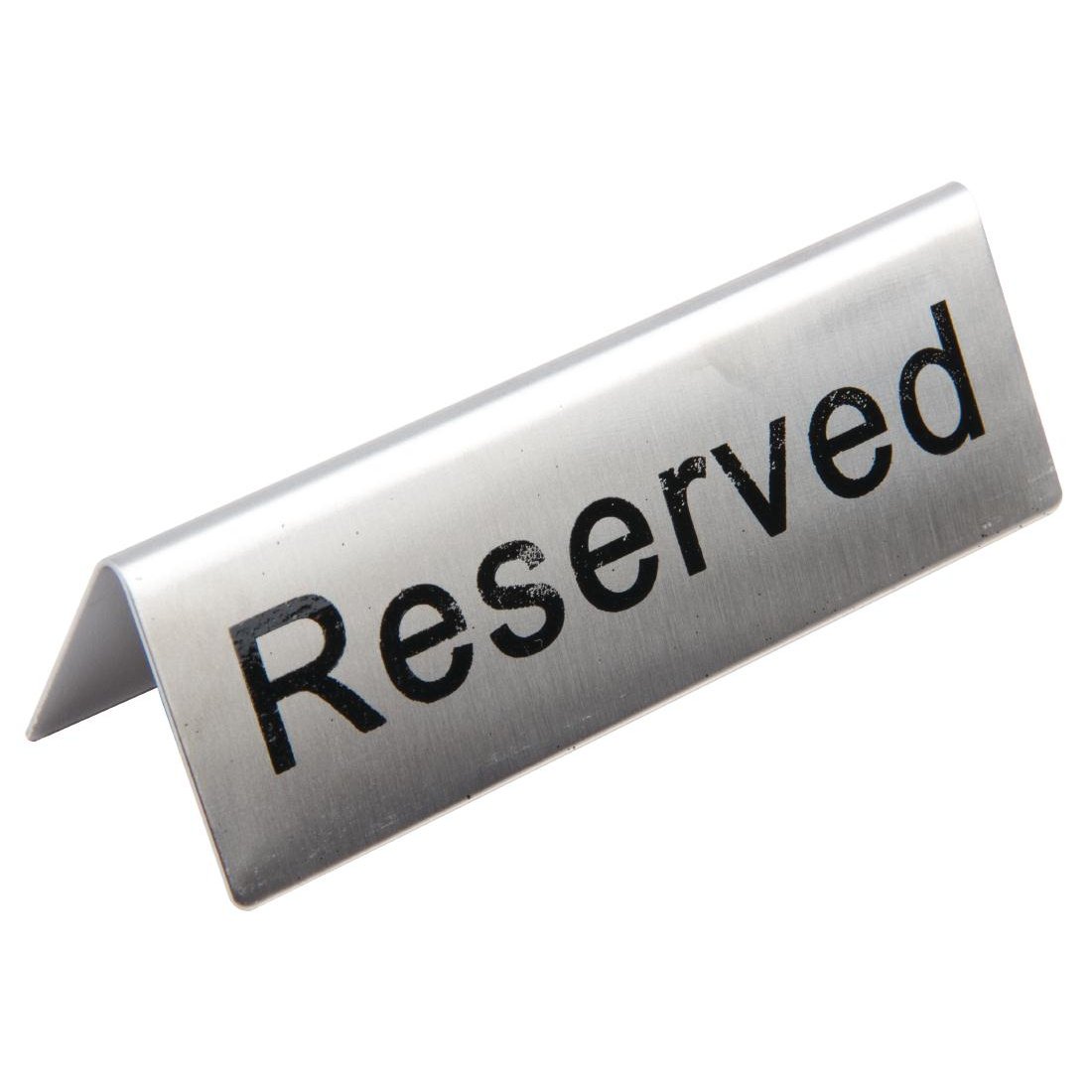 Stainless Steel Table Sign - Reserved