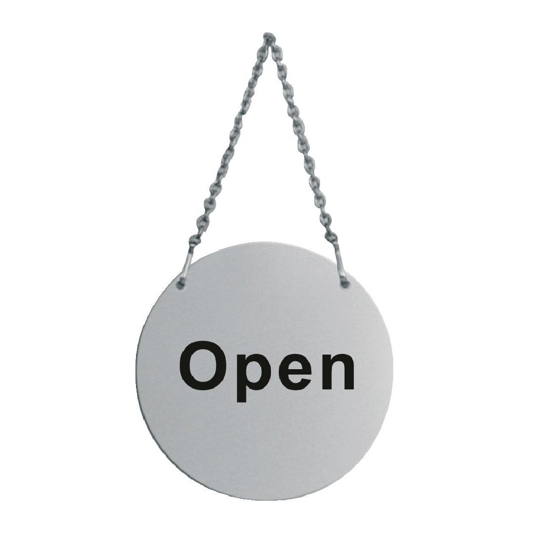 Stainless Steel Door Sign Open Closed