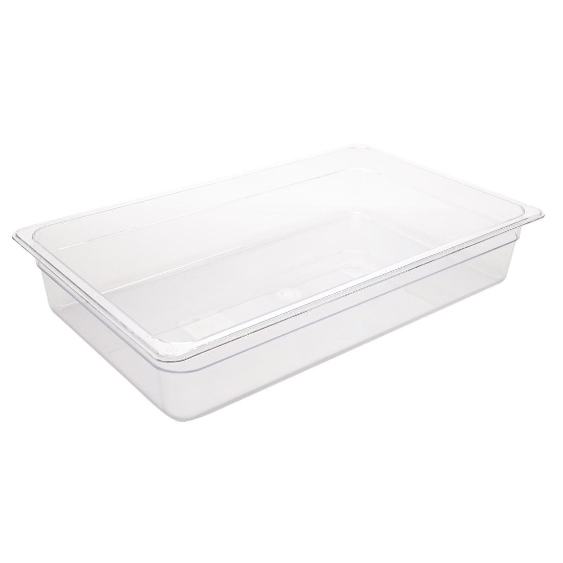 Vogue Polycarbonate 1/1Gastronorm Container 100mm Clear