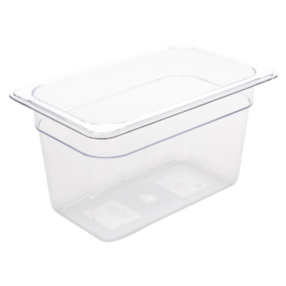 Vogue Polycarbonate 1/4 Gastronorm Container 150mm Clear