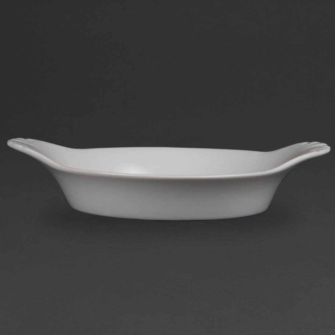 Olympia Whiteware Round Eared Dishes 220 x 177mm